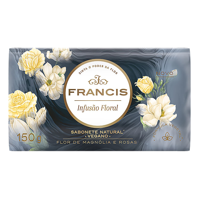 Sabonete Francis Infusão Flor de Magnólia e Rosas 150g - Covabra