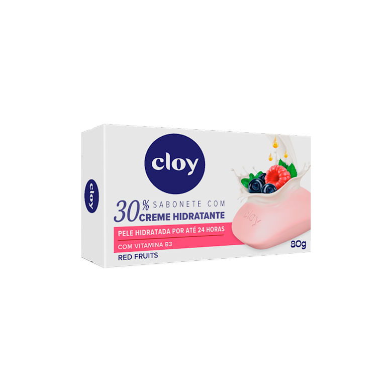 Sabonete Cloy Red Fruits 80g - Covabra