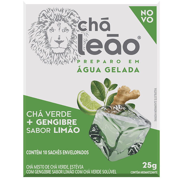 Chá Matte Leão Gelado com Gengibre & Limão 25g - Covabra