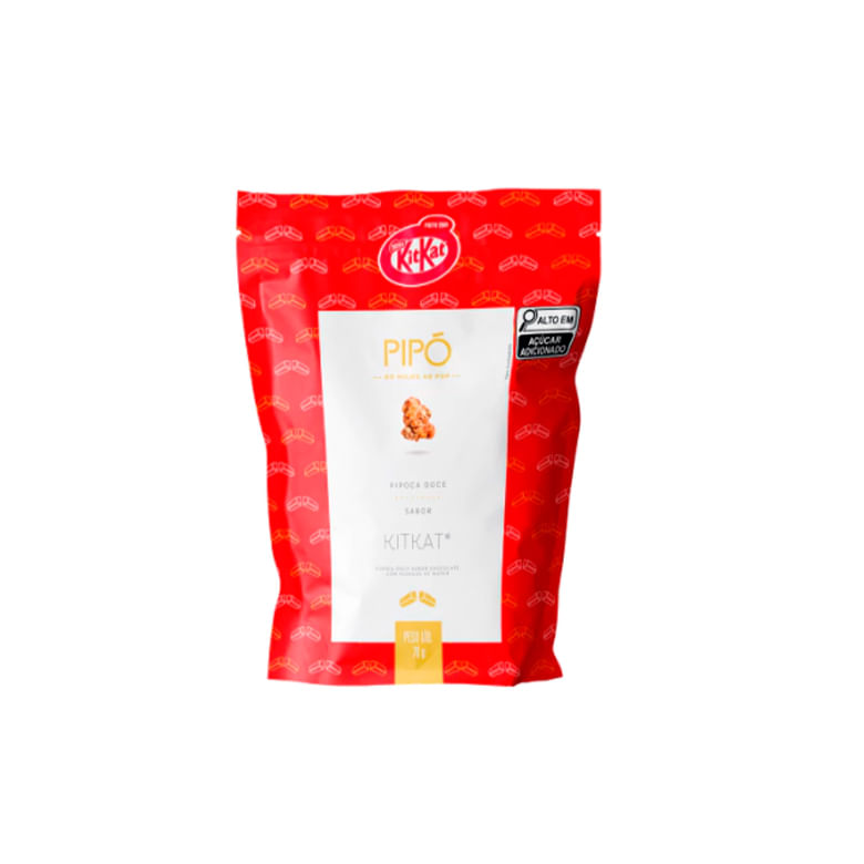 Pipoca Gourmet Pipó Sabor Kit Kat 70g - Covabra