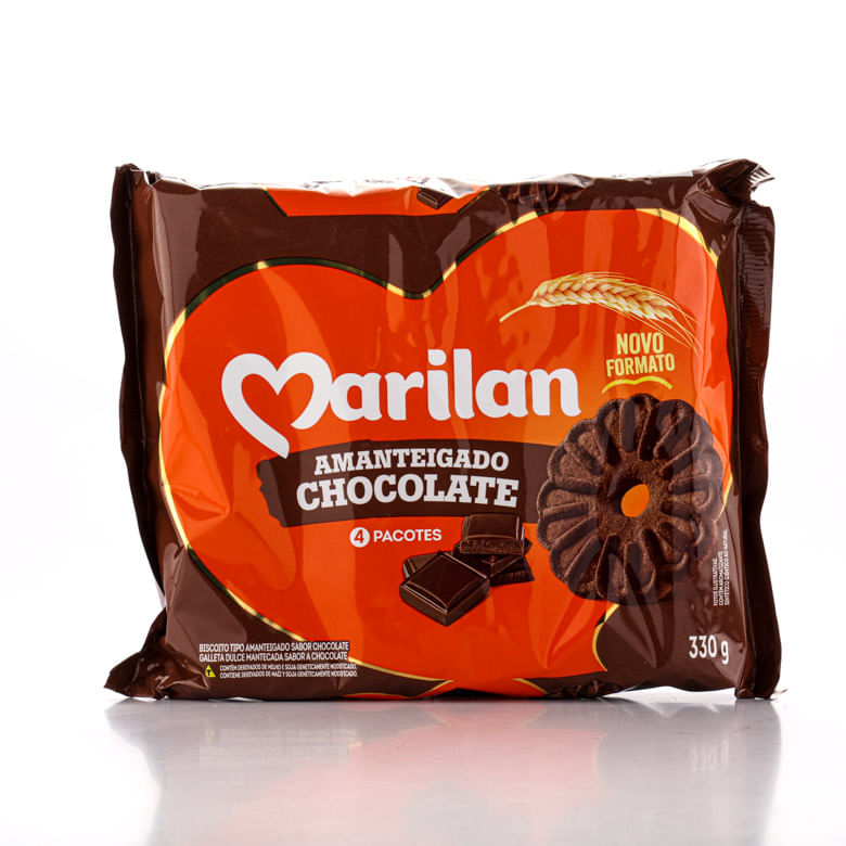 Biscoito Marilan Amantegado Chocolate 330g - Covabra