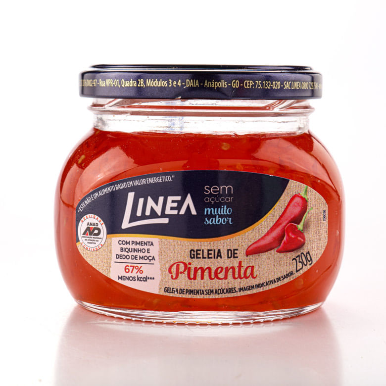 Geléia Linea sem Açúcar Pimenta Vermelha 230 g - Covabra
