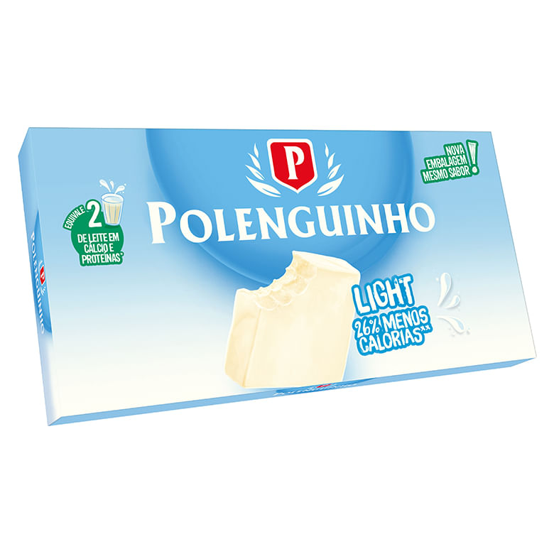 Queijo Processado Polenguinho Light com 8 Unidades 136g - Covabra