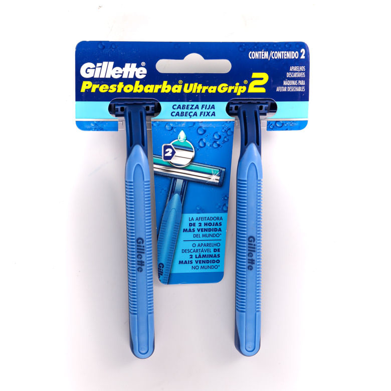 Aparelho Barbear Prestobarba Ultragrip 2Unidades - Covabra