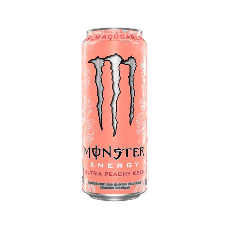 Energético Monster Energy Peach Zero Lata 473ml - Covabra
