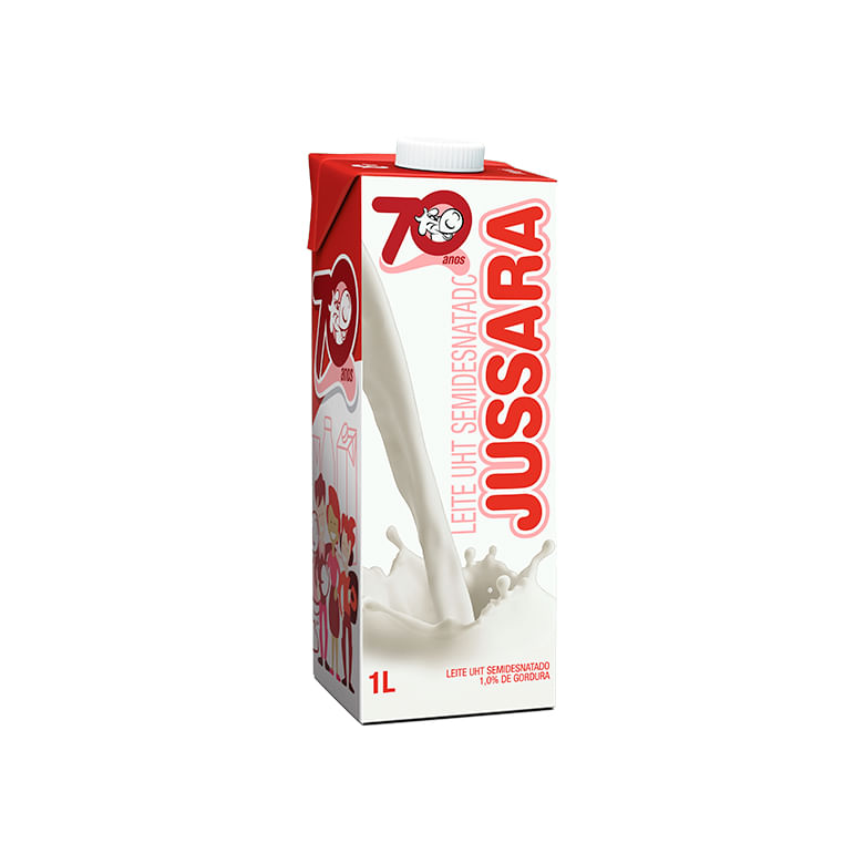 Leite Jussara Semi Desnatado L.V 1l - Covabra