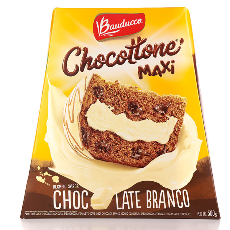 Chocottone Bauducco Maxi Chocolate Branco 500gr Covabra