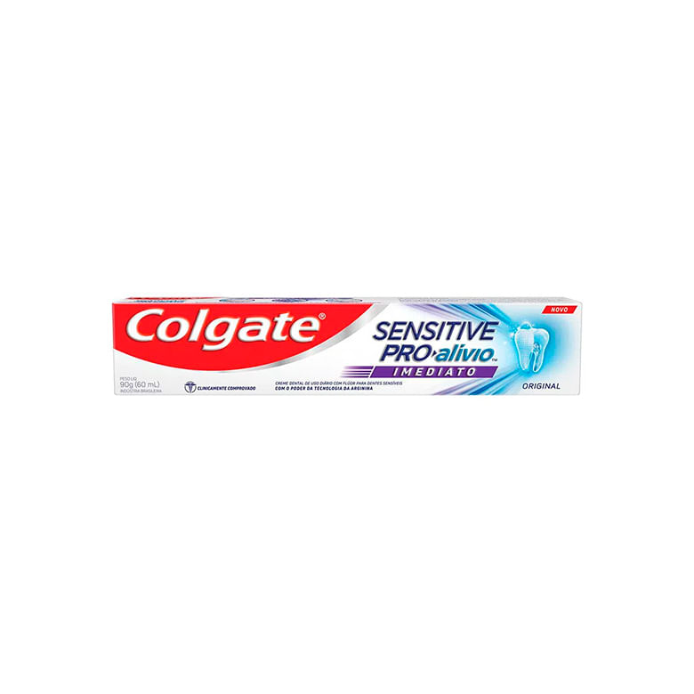 Creme Dental Colgate Pro Alivio Sensitive Imediato Original 90g - Covabra