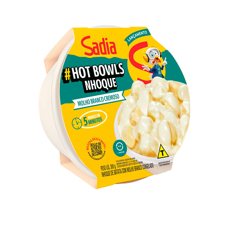 Macarrão Sadia Hot Bowls Nhoque Molho Branco 300g - Covabra