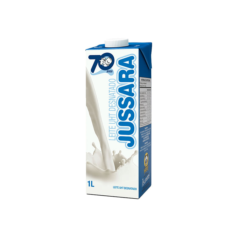 Leite Jussara Desnatado L.V 1l - Covabra
