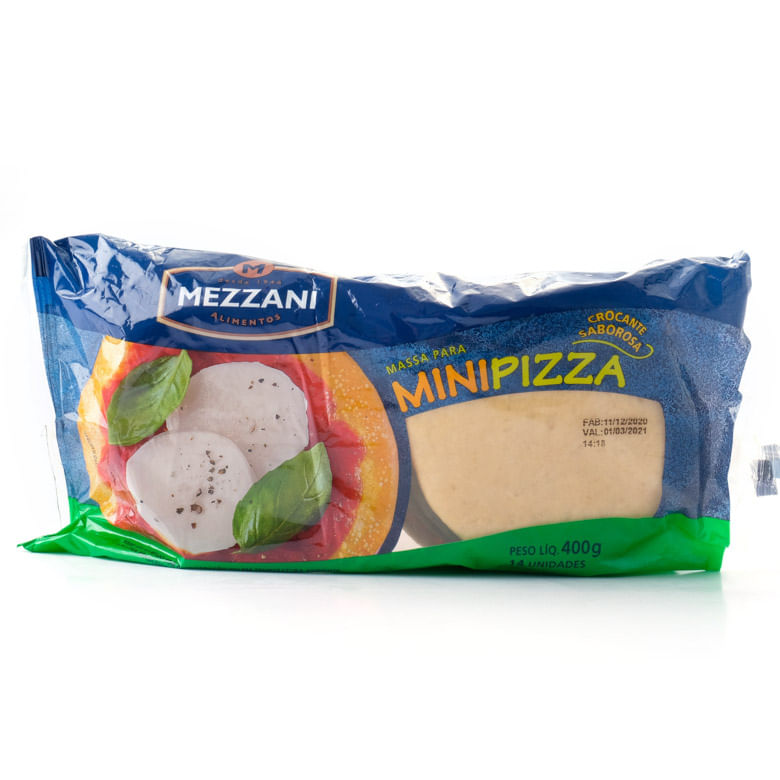 Massa para Mini Pizza Mezzani com 14 400g - Covabra