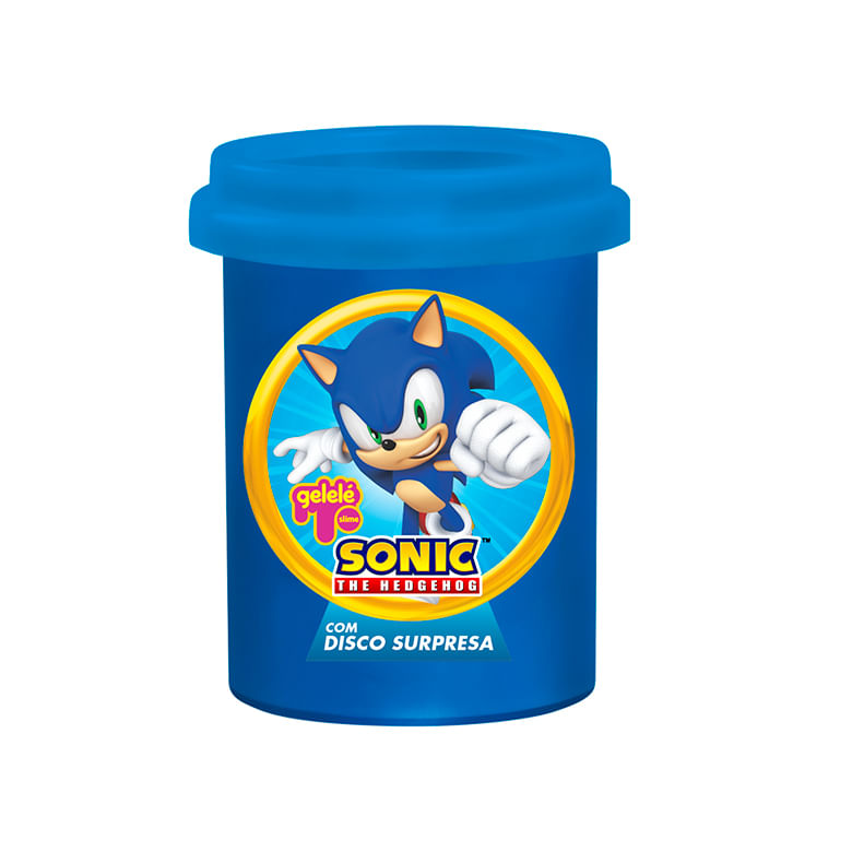 Brinquedo Gelelé Slime Sonic Surpresa Pote 152g 1un - Covabra