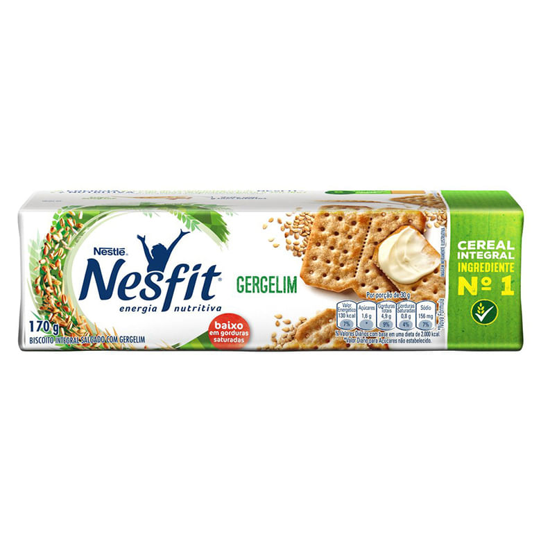 Biscoito Nestlé Nesfit Integral com Gergelim 170g - Covabra