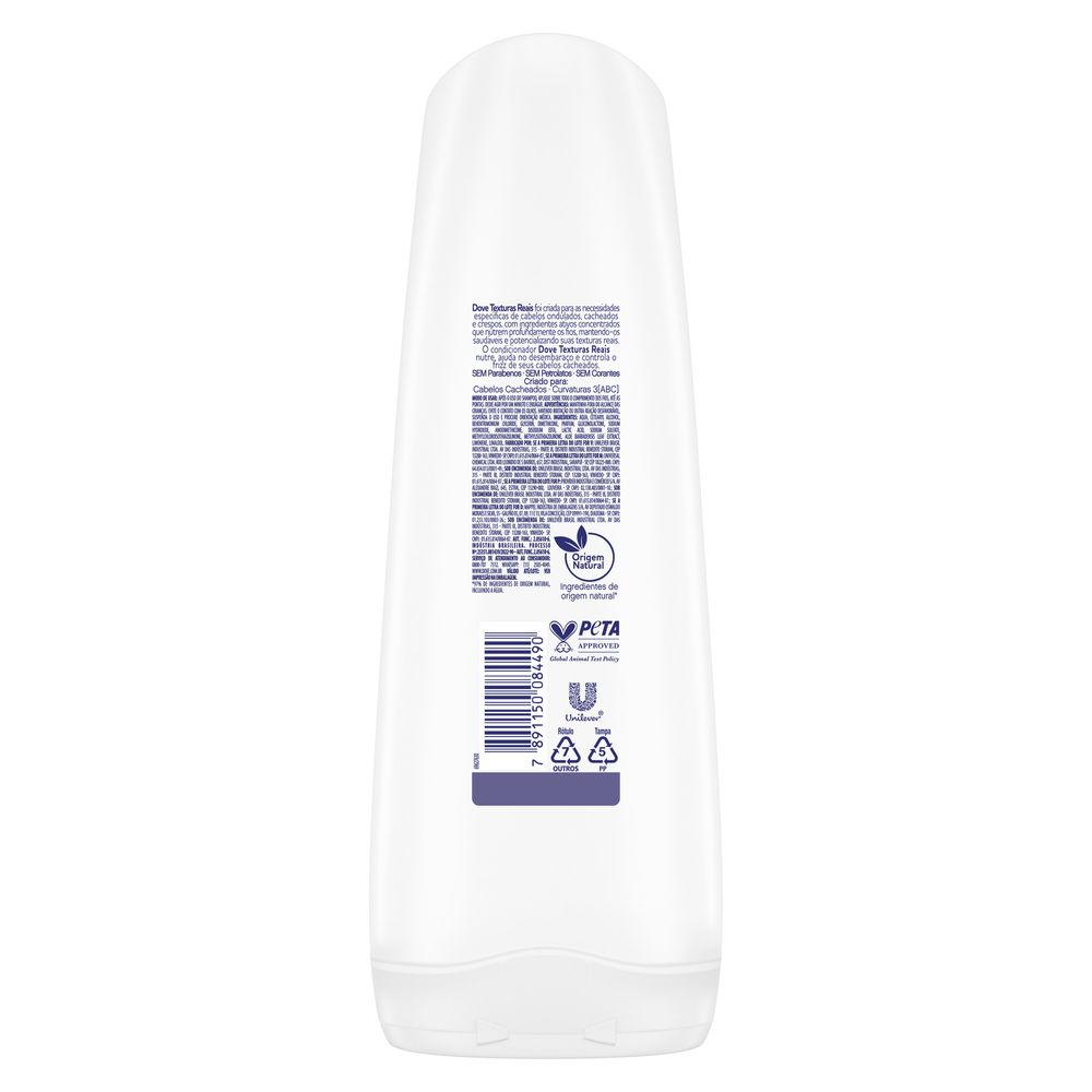 Condicionador Cabelos Dove Texturas Reais Cacheados 400ml - Covabra