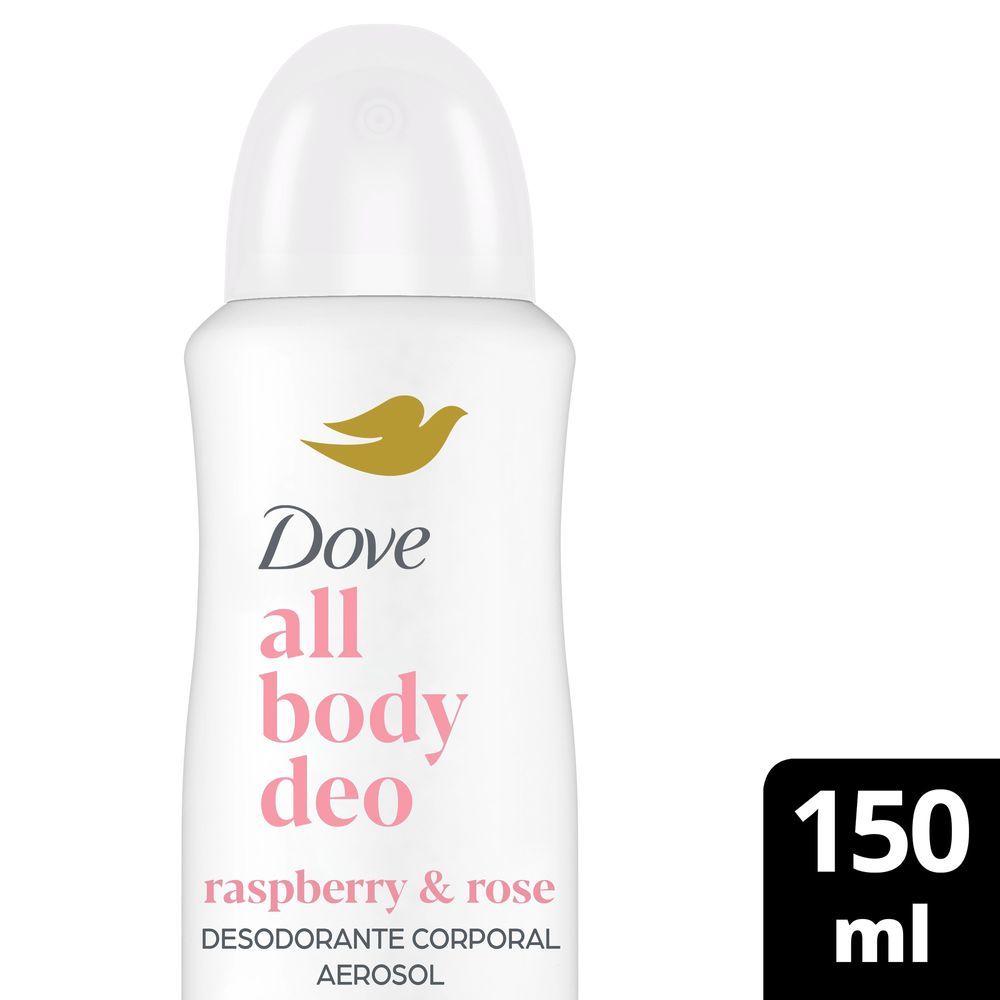 Desodorante All Body Deo Dove Raspberry e Rose Aerosol 150 ml - Covabra