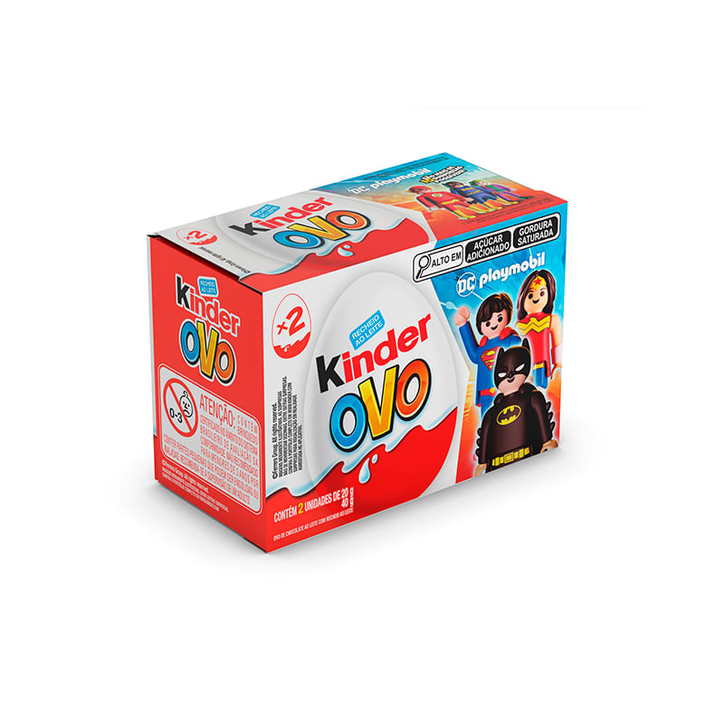 Chocolate Kinder Ovo Playmobil C/2 40g - Covabra